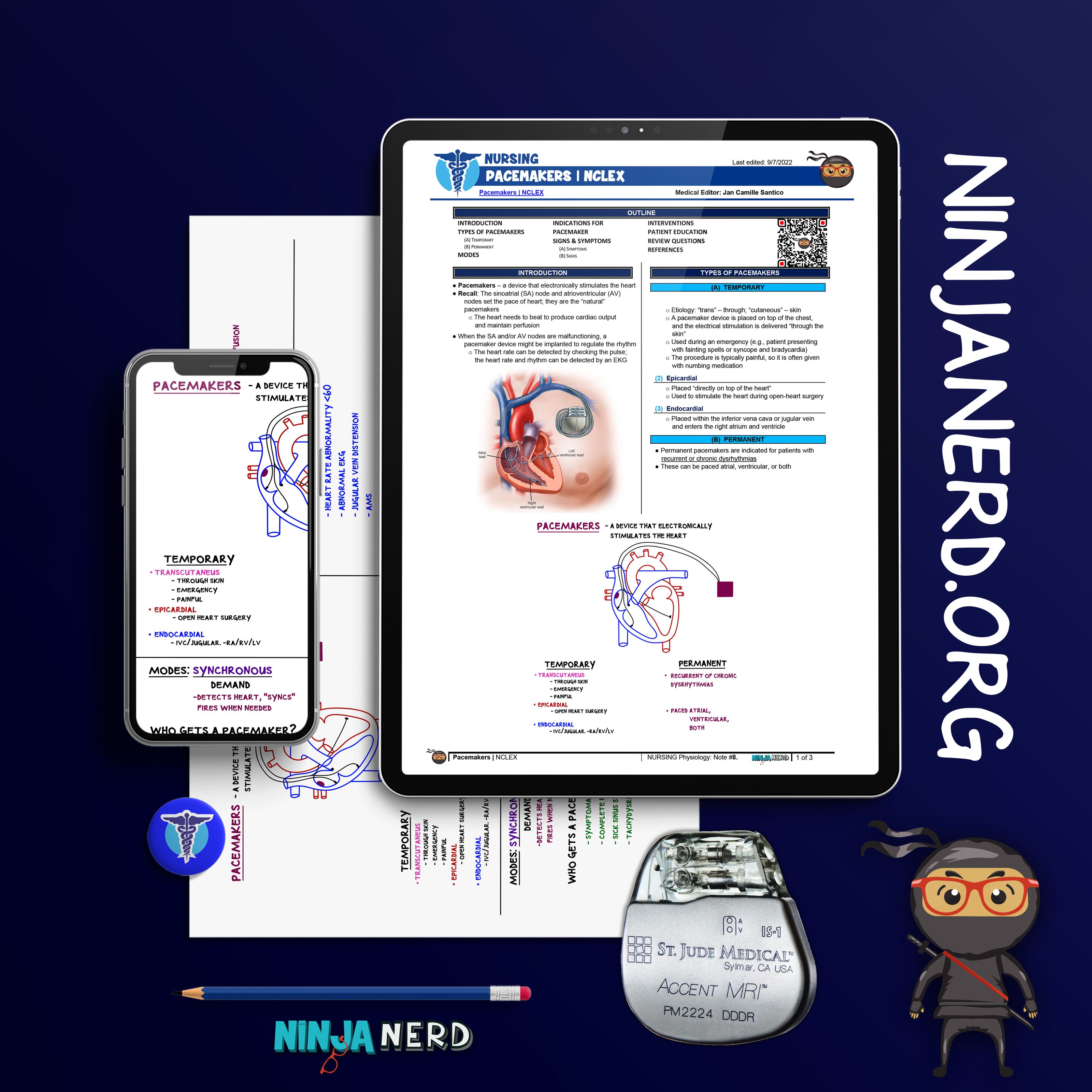 Pacemakers | NCLEX - Notes - NinjaNerd Medicine